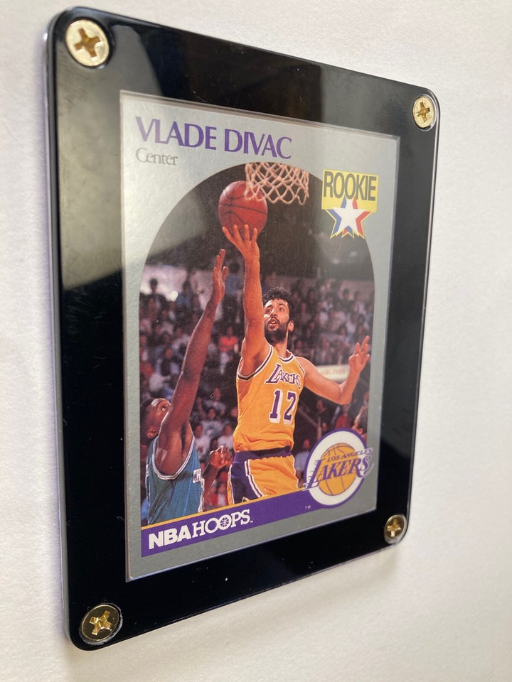 Vlade Divac Rookie Card #154 NBA Hoops LA Lakers With Ultra Pro Case ...