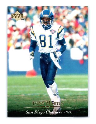 1995 Upper Deck Football #141 Tony Martin San Diego Chargers | eBay