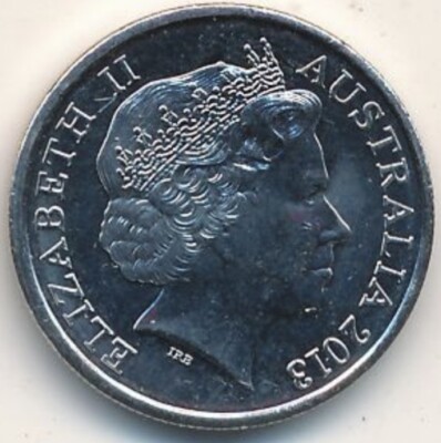 2013 AUSTRALIAN 5 CENT COIN | QEII | ECHIDNA | CIRCULATED DECIMAL ...