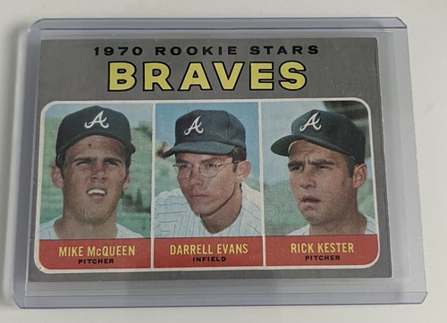 1970 Topps Stars Mike McQueen Darrell Evans Rick Kester #621 Rookie RC ...