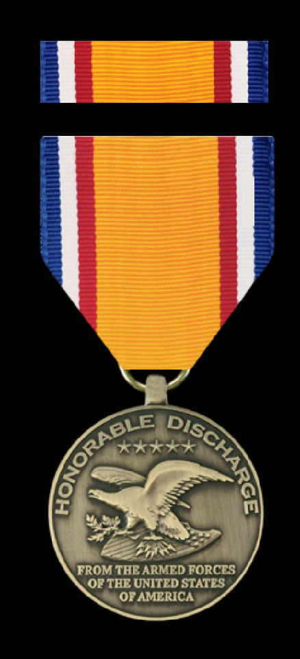 HONORABLE DISCHARGE COMMEMORATIVE MEDAL ARMY NAVY AIR FORCE MARINES US ...