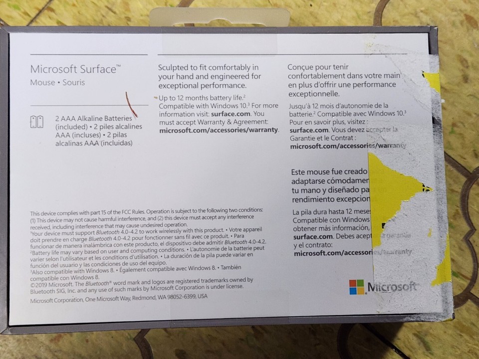 Microsoft Surface Standard Mouse Model 1741 New unopened bluetooth | eBay