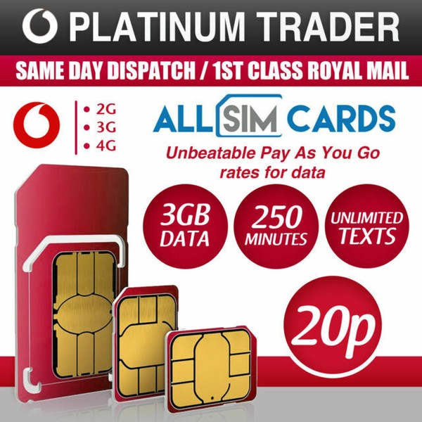 Vodafone Micro SIM Card Pay as You Go for sale online | eBay