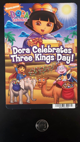 Dora The Explorer Three Kings Day Blockbuster Video BACKER CARD ART ...