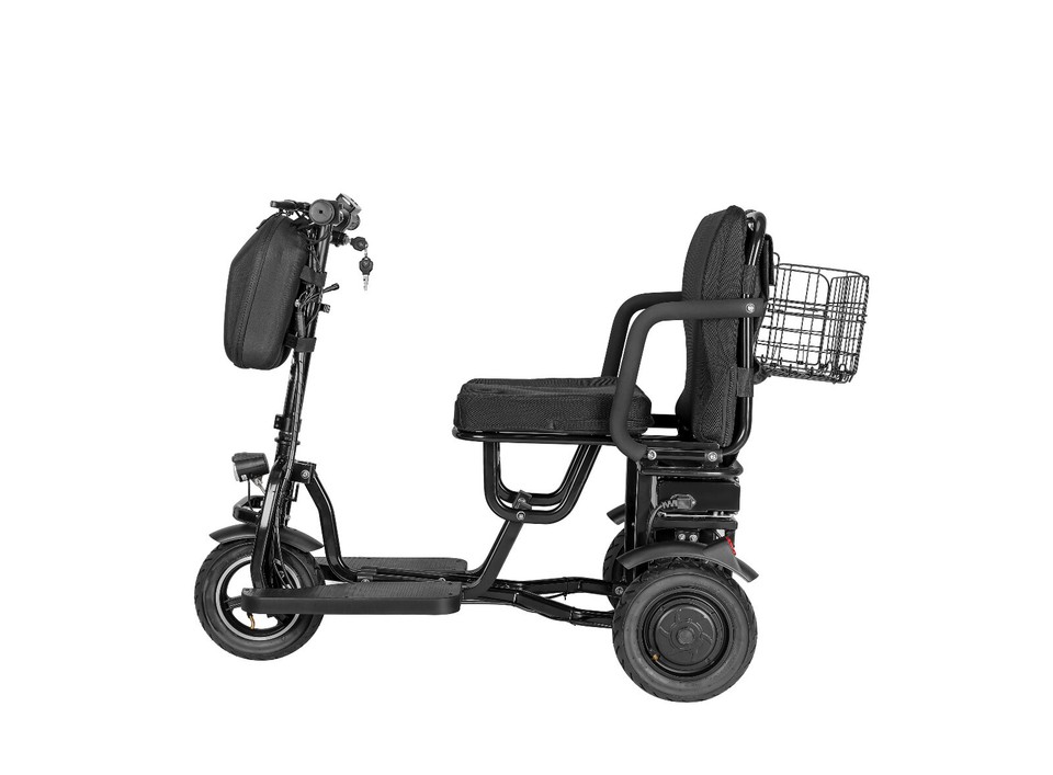 700W LED Folding 3-Wheel Mobility Scooter w Lithium Battery Powered ...