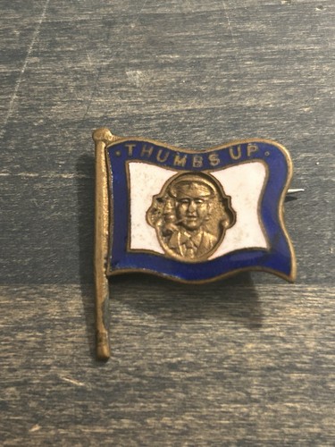 RARE NICE ORIGINAL ANTIQUE WWI THUMBS UP GOOD LUCK NAVAL SIGNAL FLAG ...