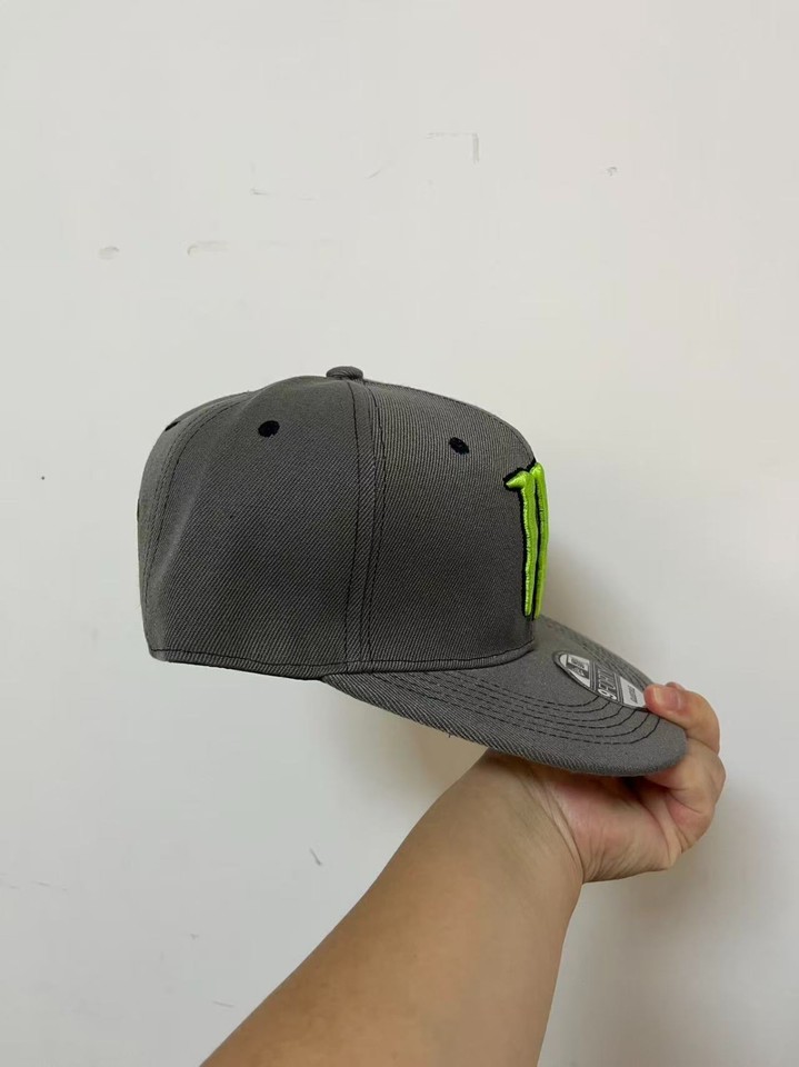 Monster Energy gray flat brim cap | eBay