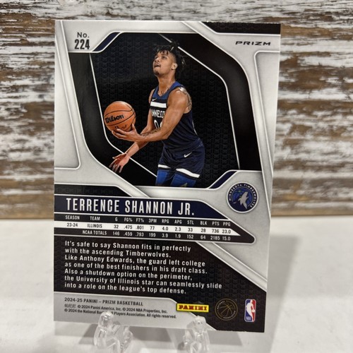 2024-25 Panini Prizm #224 Terrence Shannon Jr. RC Rookie Silver Prizm ...