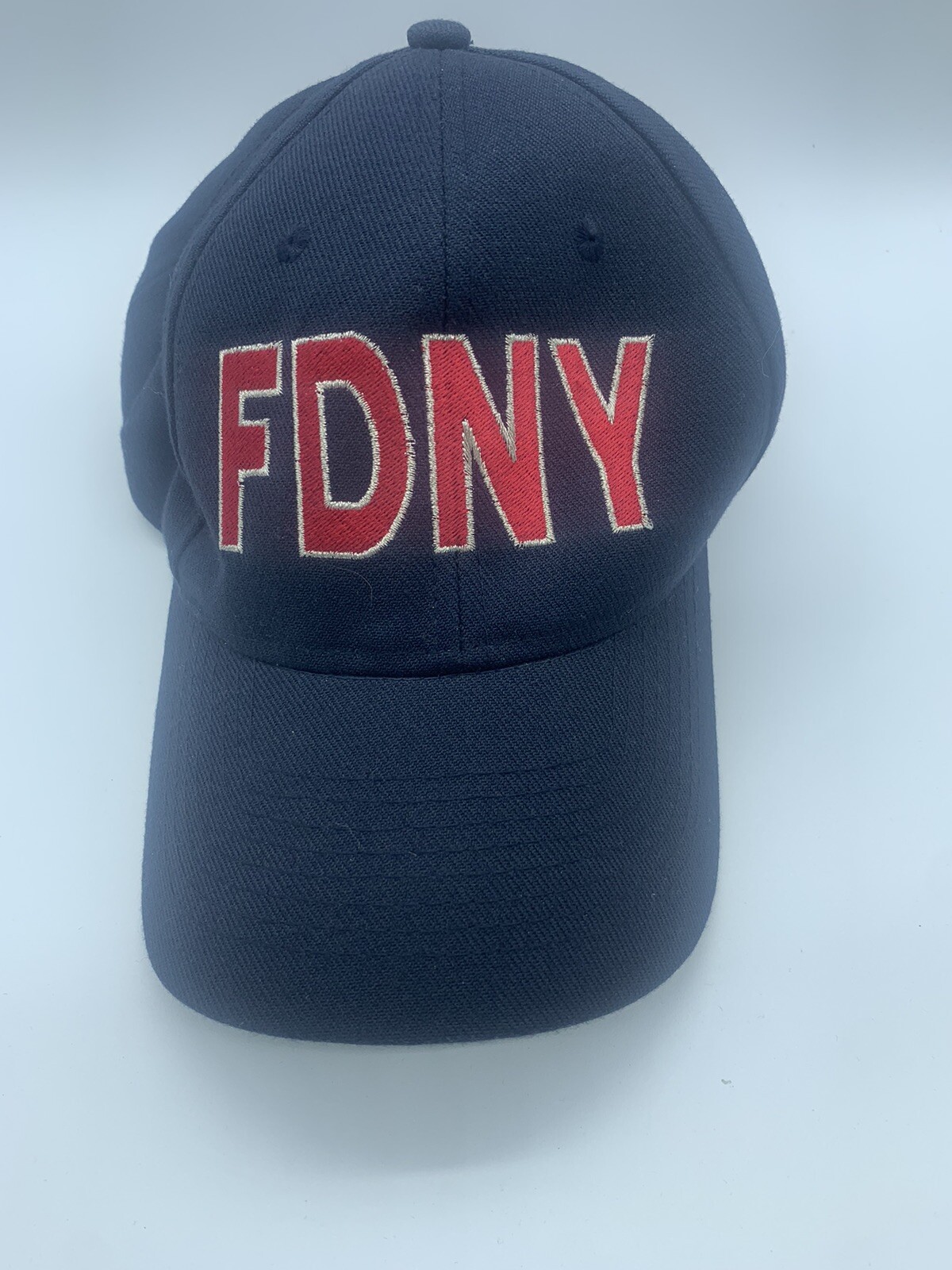 FDNY 9/11 Hat Embroidered Adjustable Baseball Cap Navy Blue Red 09-11 ...