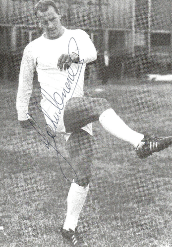 JOHN CHARLES HAND SIGNED PHOTO CARD LEEDS UNITED COA AUTOGRAPH UTD LUFC ...