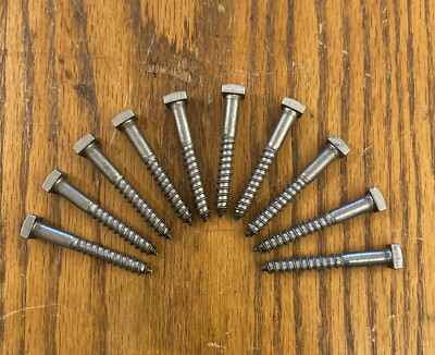 1/4 X 2 Lag Bolt Screws Antique Style Square Head Plain Steel Free ...
