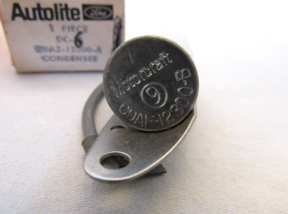 NOS 1957-1974 Ford Distributor Rotor Point Condenser DR5 C9AZ-12300-A ...