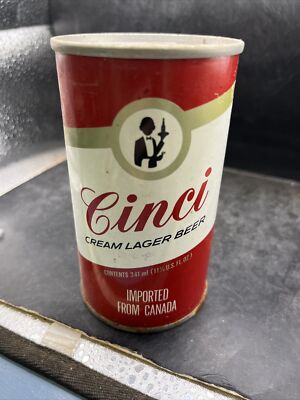 Vintage Cinci Cream Lager Open Top Beer Can. AD | eBay