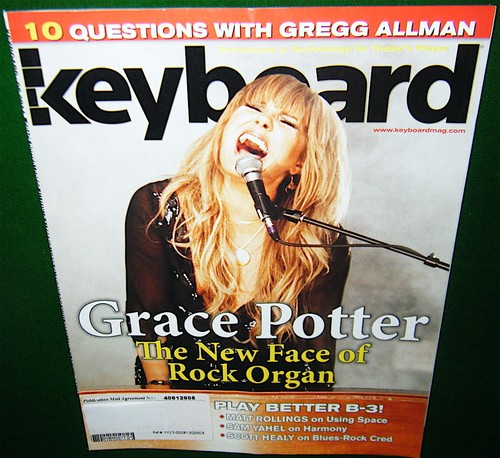 2011 Keyboard Magazine GREGG ALLMAN, GRACE POTTER Hammond B-3, ROLAND ...