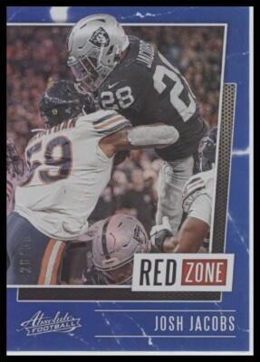 2020 Panini Absolute #RZ-JJ Josh Jacobs Red Zone Spectrum Blue /50 | eBay