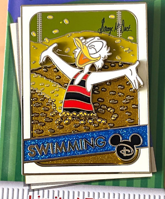 Disney Pin ALL STAR Trading Card Series 2020 Scrooge Swimming LE 4000 ...