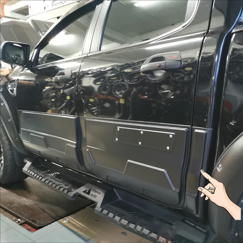 6PCS Side Door Body Cladding Trim Kit For Ford Ranger 2012 -2022 Matte ...