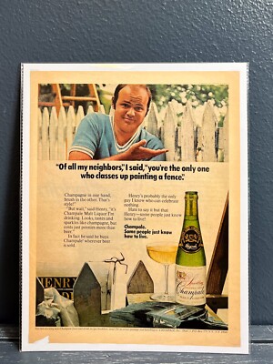 Vintage Champale Ad - TIME Magazine 1971 (Mounted) | eBay