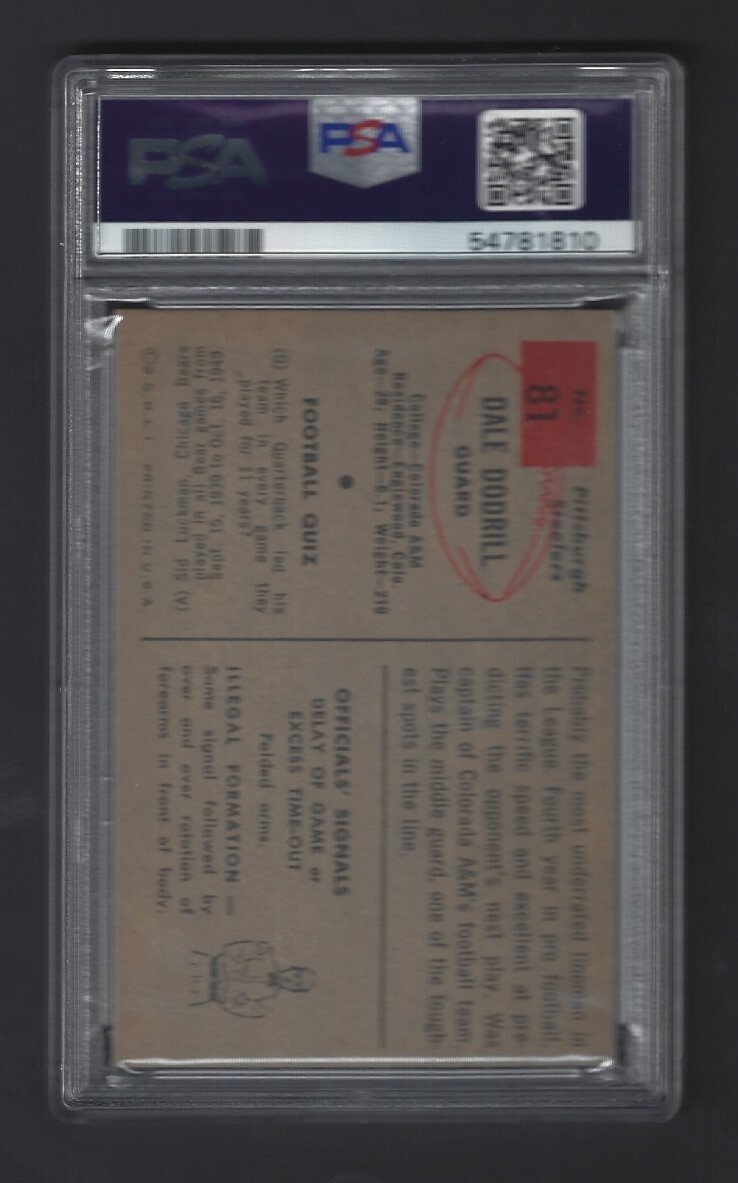 1954 Bowman - #81 Dale Dodrill (RC) for sale online | eBay
