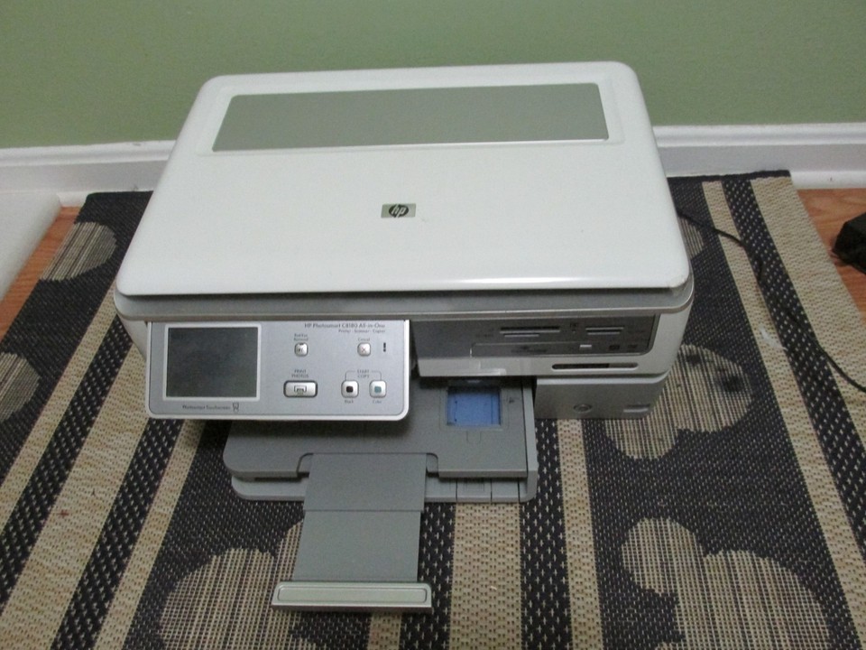 HP Photosmart C8180 All-In-One Wireless Printer w Built-in DVD Burner ...