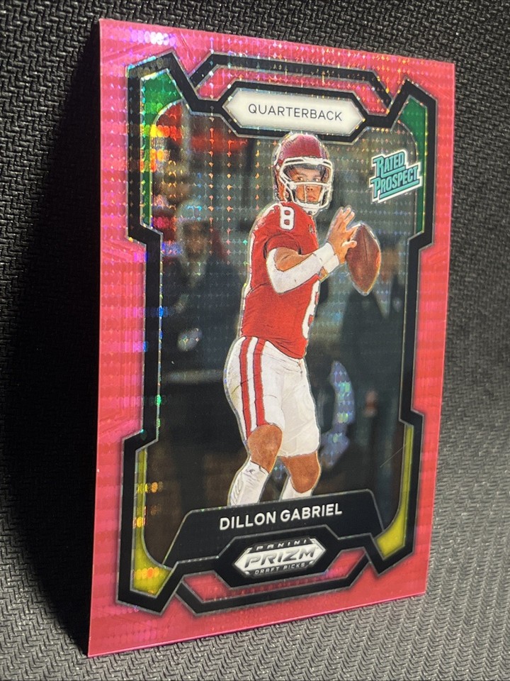 2024 Prizm Draft Picks DILLON GABRIEL NEON PINK PULSAR 4/15 Rated ...