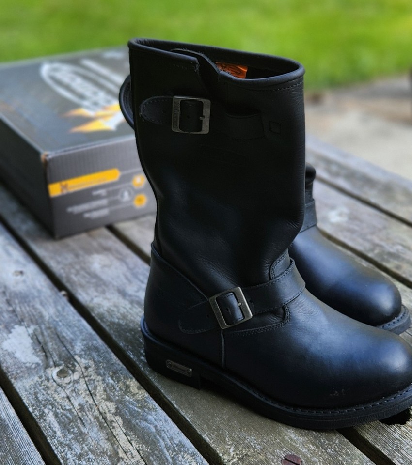 New Xelement Motorcycle Boots Leather Mens 10.5 1440W NIB X element | eBay