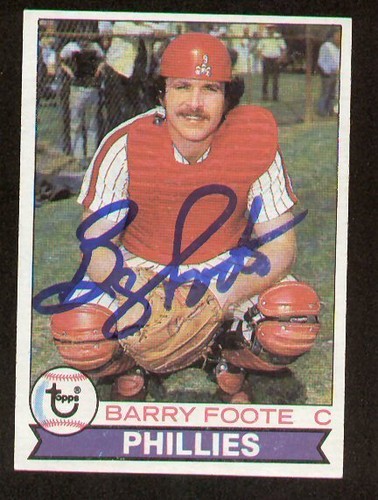 Barry Foote #161 signed autograph auto 1979 Topps Baseball Trading Card ...