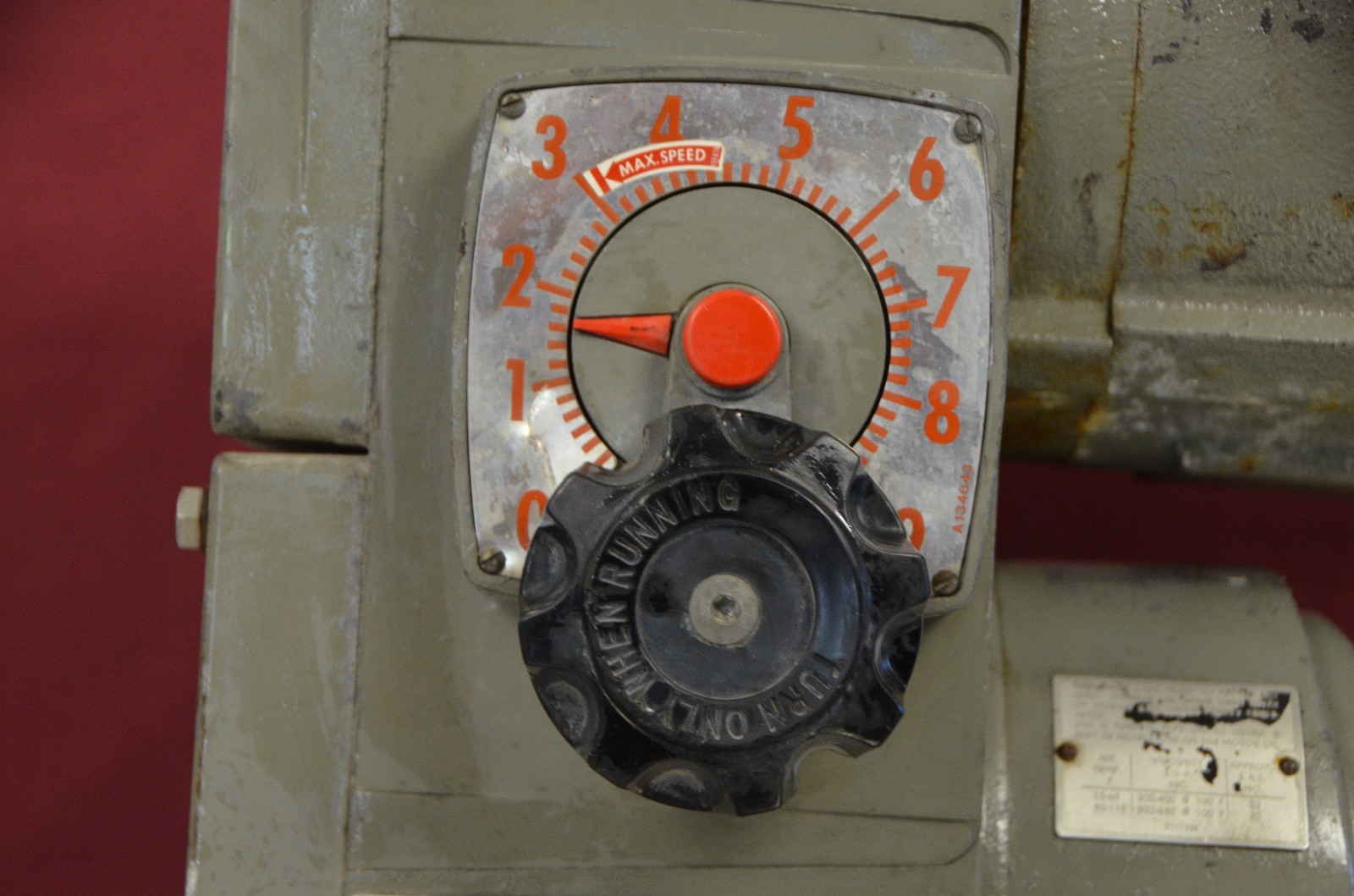 US Motors Varidrive VAV-EF-GR Gearmotor 1/2 HP 1710 RPM 6:1 Gear Ratio ...