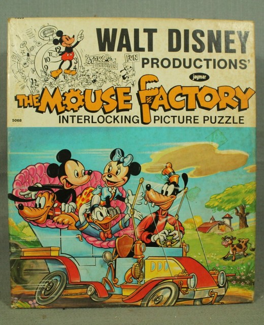 Walt Disney The Mouse Factory PUzzle Mickey Minnie Donald Duck Pluto ...