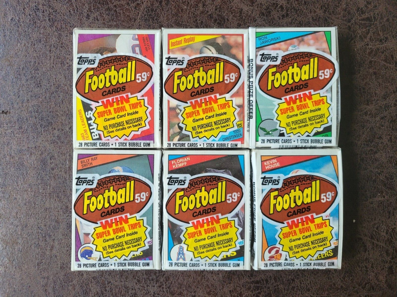 1984 Topps Football Cello Pack Box - BBCE Auth - John Elway RC, Dan ...