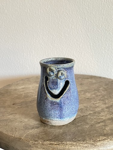 Rob Withrow Blue Green Smiley Votive Candle Holder 3.75"H North ...