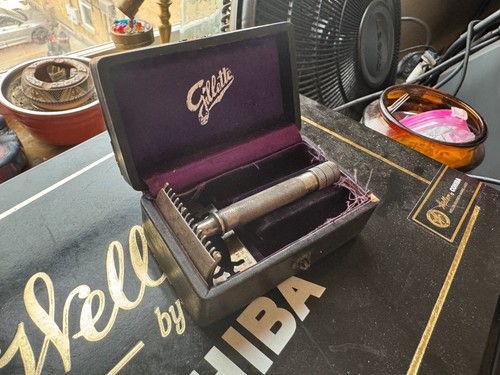 Rare 1908 Gillette “Single Ring” Safety Razor w/ Original Box – Silver ...