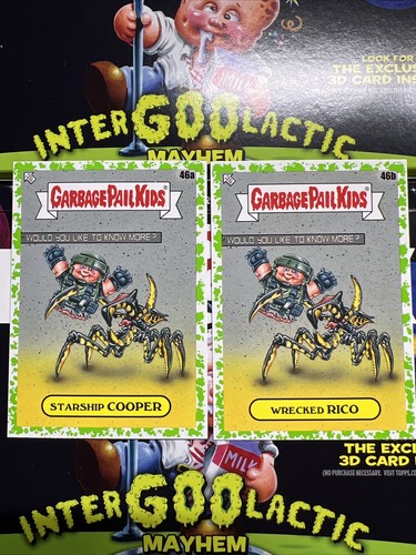 2023 GPK Intergoolactic Mayhem BOOGER GREEN 46a/46b | eBay