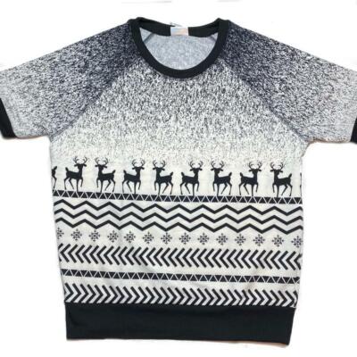 LuLaRoe 3XL 3X JANE SHIRT BLACK FAIRISLE DEER SNOWFLAKES HOME HOLIDAYS ...