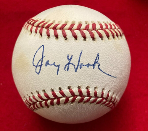 JAY HOOK Signed Autographed Baseball 1962 New York Mets 1961 Cincinnati ...