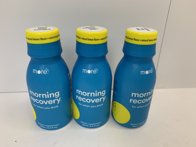 Morning Recovery Hangover Prevention Drink Sugar Lemon Flavor 3.4 Oz ...