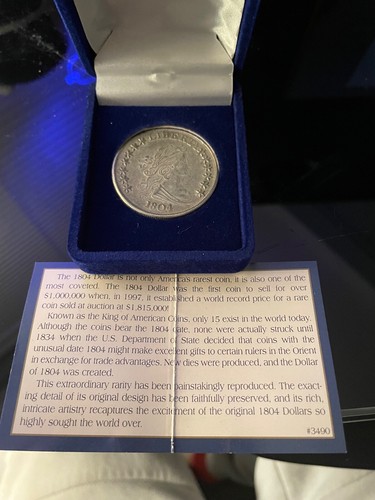 1804 America’s Most Valuable Coin (COPY) Liberty Dollar Original Case ...