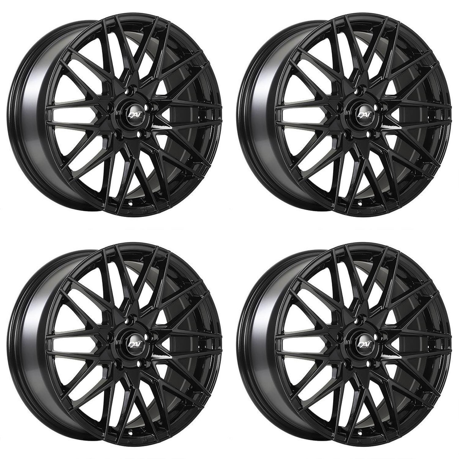 Set of 4 16in Black Alloy Wheel Rims for Toyota Matrix, DAN473I 5x114.3 ...