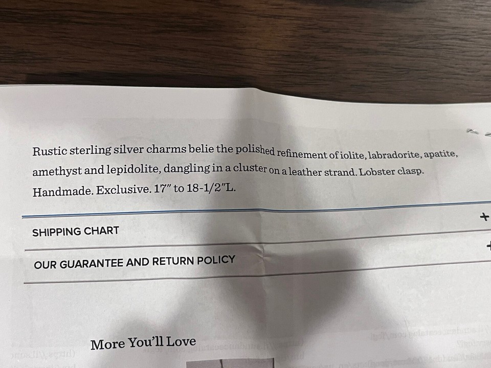 Sundance Catalog Perfectly Charmed Peyote Bird leather & 925S Gemstone ...