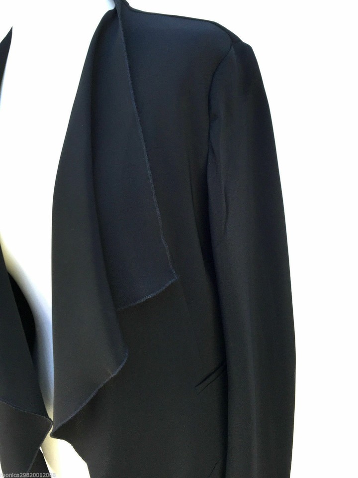 Zara New Woman Black Waterfall Blazer Jacket Size S | eBay