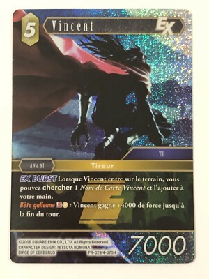 Final Fantasy Card - FFTCG - Vincent - Foil / Holo - PR-029/4-075H - FR - New | eBay UK