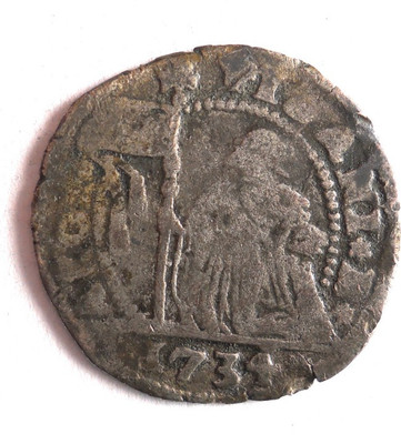 1734 ITALIAN STATES (VENICE) 10 SOLDI - Super Rare Vintage Silver Coin ...