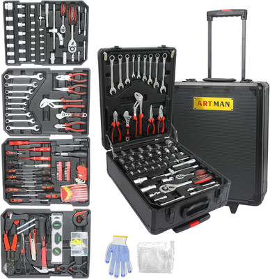 899PCS Tool Set, Household Tool Kit with Rolling Tool Box, Complete ...