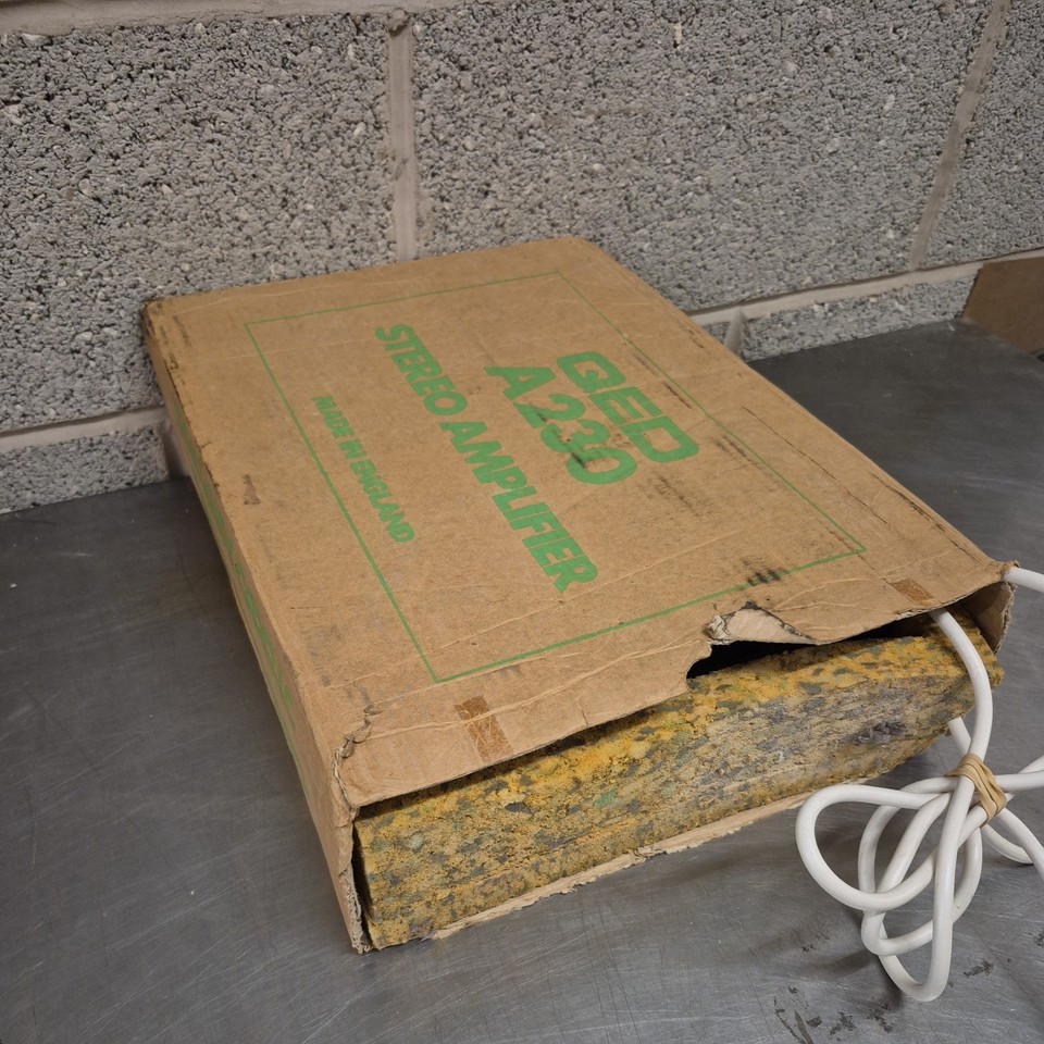 QED A230 Stereo Amplifier with original box and foam packaging A230s ...