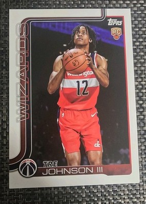 2025-26 Topps Flagship Basketball Tre Johnson III RC #OTC-15 Oversized ...
