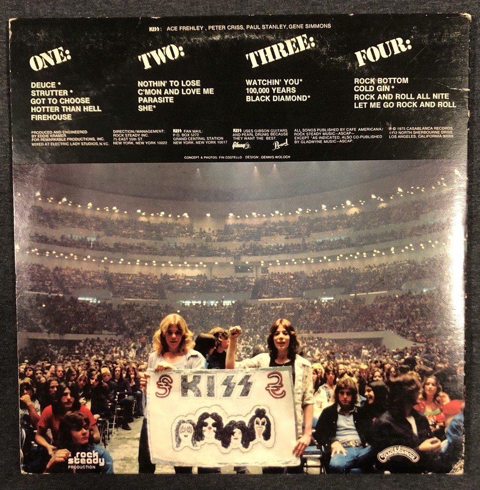 KISS Alive Double Album W/ Poster Insert (Used) | eBay