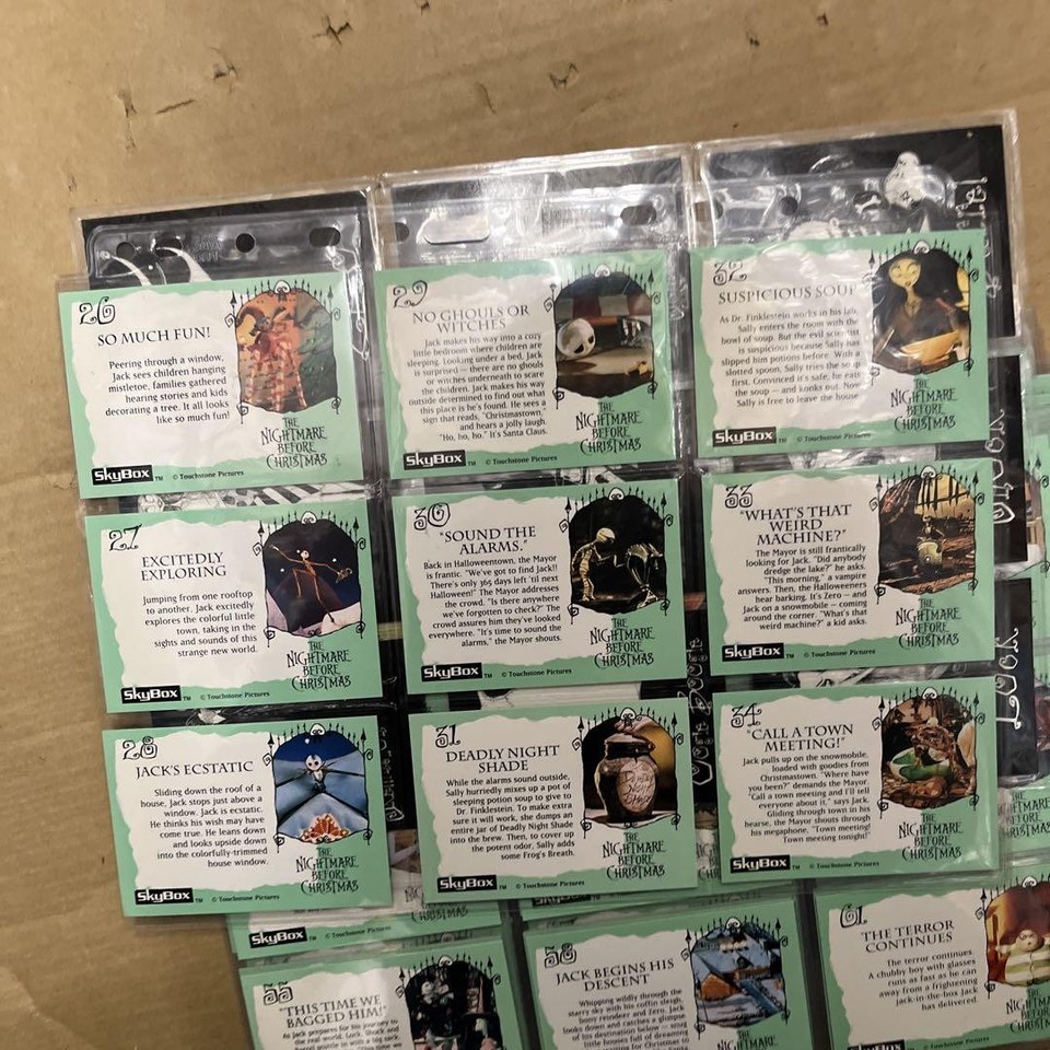 Set of 93 Nightmare Before Christmas Tim Burton Cards | eBay