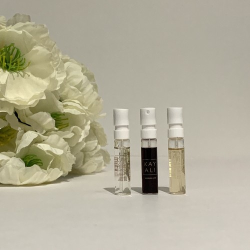 3 Kayali Perfume Sample Collection Women Vials Spray Set 1.5ml/0.05oz ...