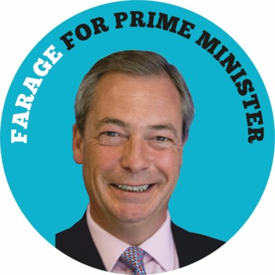 2 X Nigel Farage For Prime Minister Reform UK Car Van Sticker Brexit ...