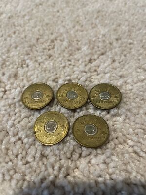 Los Angeles Base Fare Bus Token - 5 Token Set | eBay